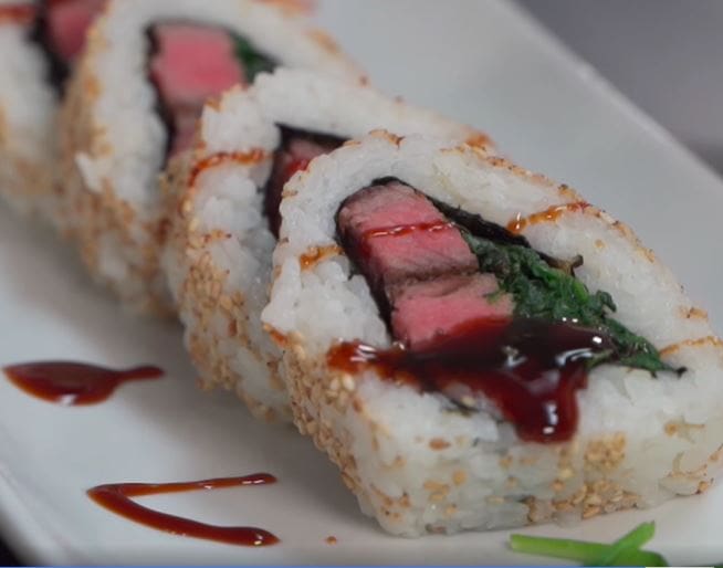 Beef Sushi Roll - Uniquely Nelson